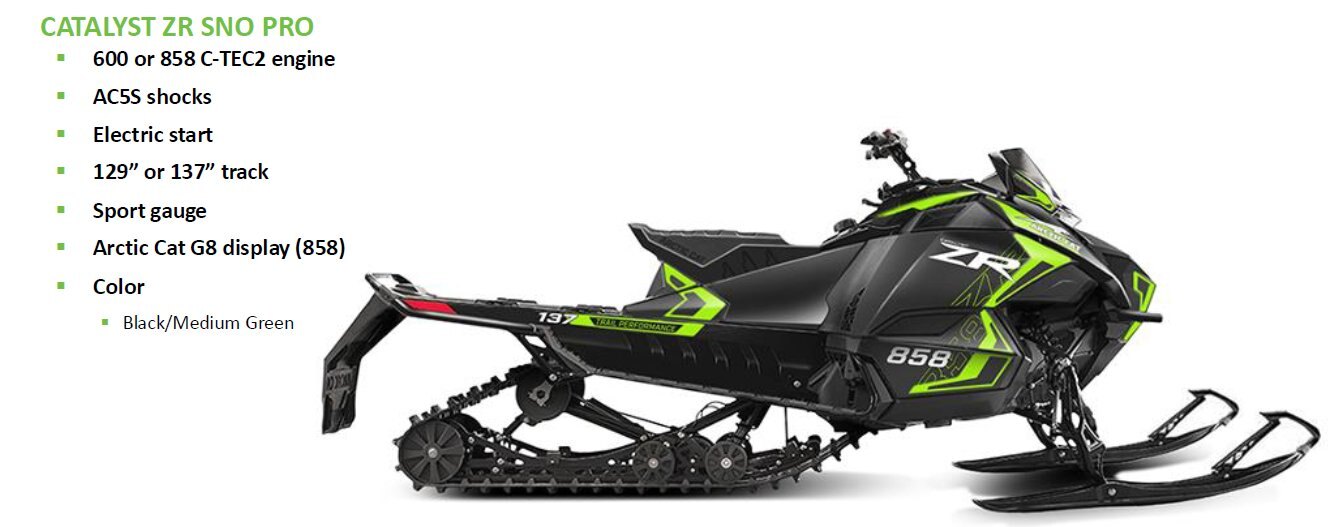 2026 ARCTIC CAT NEW ZR 600 SNO PRO 137" ES - COMING SOON | ACS ...